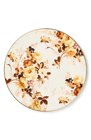 MACKENZIE-CHILDS White Serving Platter - Wild Rose