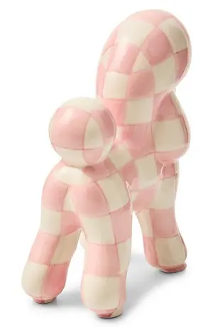 MACKENZIE-CHILDS It's All About The Bow Ceramic Poodle