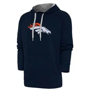 ANTIGUA Denver Broncos Victory Chenille Pullover Hoodie