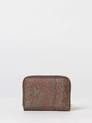 Etro Arnica Paisley Coated Cotton Wallet