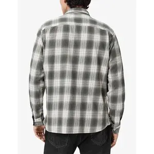 ALLSAINTS Kelby Checked Cotton Shirt - Clouded Grey