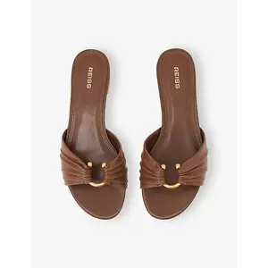 REISS Alana Leather Sandals