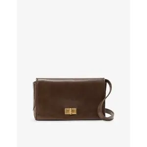 REISS Leather Shoulder Bag