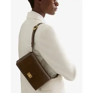 REISS Leather Shoulder Bag