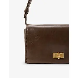 REISS Leather Shoulder Bag