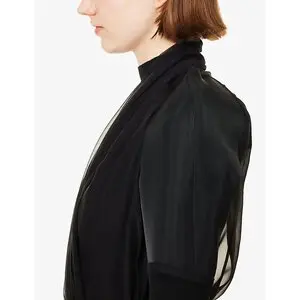 Rick Owens Metro Belted Silk Coat