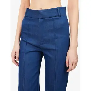 DESTREE Stretch-denim Wide Leg Trousers