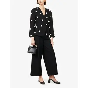 DESTREE Aloise Polkadot Cotton Blazer