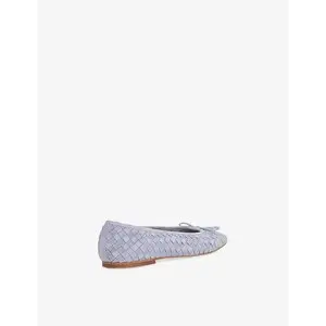 DUNE Woven Suede Ballet Flats