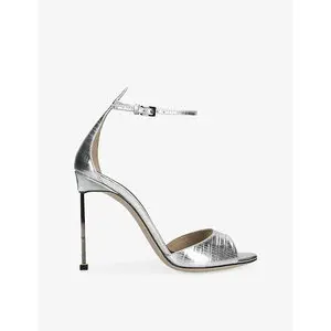 TOM FORD Spire 105 Metallic Leather Sandals