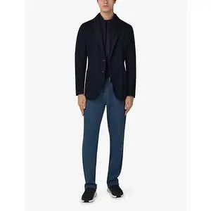 Boggi Milano Regular-fit Wool-blend Sweatshirt Jacket