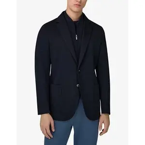 Boggi Milano Regular-fit Wool-blend Sweatshirt Jacket