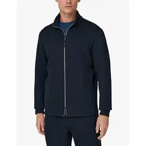 Boggi Milano B Tech Scuba Zip Cotton-blend Sweatshirt