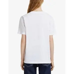 Marni Animal Alphabet Flocked Logo Cotton T-shirt