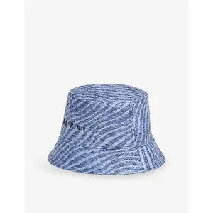 Marni Raffia-effect Woven Bucket Hat - 00b48