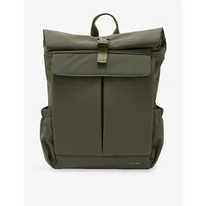 REISS Woven Backpack - Khaki Green