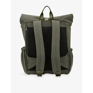 REISS Woven Backpack - Khaki Green