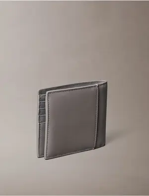 Calvin Klein Embossed Monologo Bifold Wallet With Coin Pouch - Cloudburst