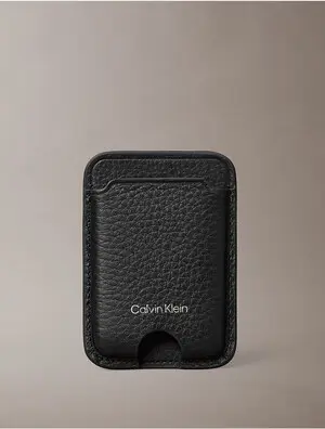 Calvin Klein Foil Logo Magnetic Phone Card Case - Black