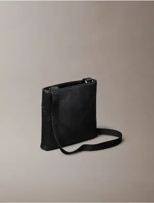 Calvin Klein Embossed Emblem Logo Crossbody Bag