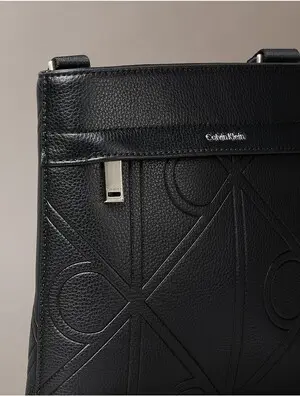 Calvin Klein Embossed Emblem Logo Crossbody Bag