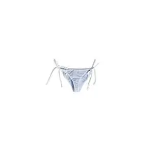 Miu Miu Poplin Bikini Briefs - Light Blue/white