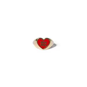 Miu Miu Metal Ring - Gold/red
