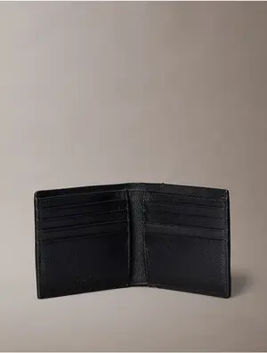 Calvin Klein Embossed Emblem Logo Bifold Wallet