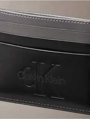 Calvin Klein Embossed Monologo Card Case