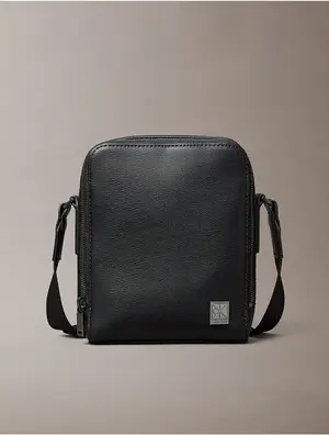 Calvin Klein Emblem Logo Reporter Bag - Black