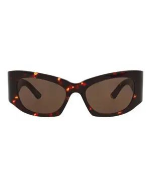 Balenciaga Cat Eye Sunglasses - Havana Havana Brown (bb0327s/30014892/002)
