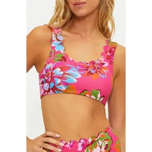 Beach Riot Madison Floral Bikini Top - Sugar Bloom