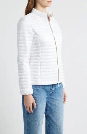 SAVE THE DUCK Andreina Water Resistant Puffer Jacket - White