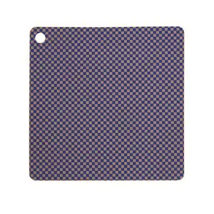OYOY Placemat Checkerpack Of 2 - Optic Blue