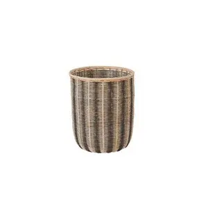 OYOY Striped Storage Basket - Black/nature