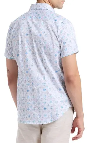 Robert Graham Greatorex Abstract Print Short Sleeve Button-up Shirt