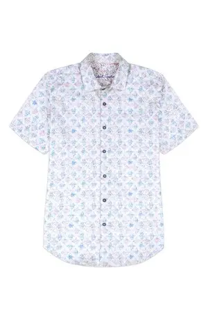 Robert Graham Greatorex Abstract Print Short Sleeve Button-up Shirt