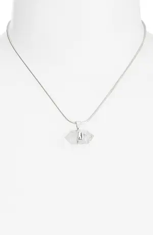 CHILD OF WILD Ancient Wisdom Quartz Pendant Necklace - Silver