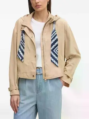 GAUDI Hooded Jacket With Scarf Detail