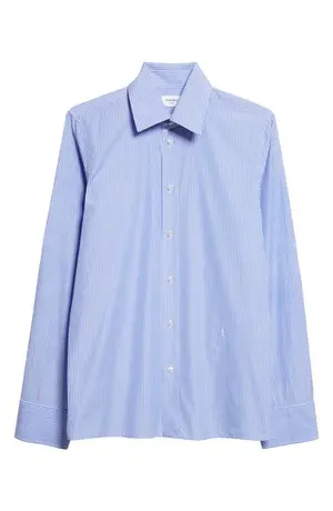 Saint Laurent Stripe Cotton Poplin Shirt