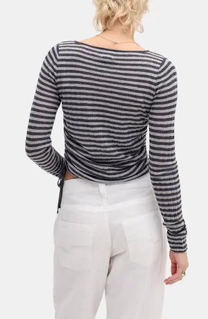 BDG URBAN OUTFITTERS Striped Sheer Knit Top