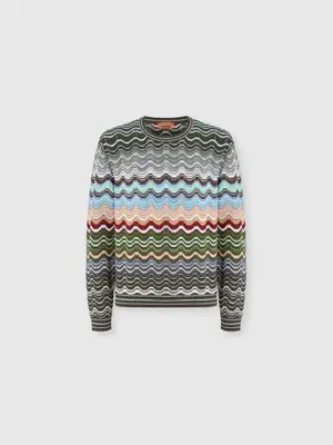 Missoni Crew-neck Chevron Pullover - Multicoloured