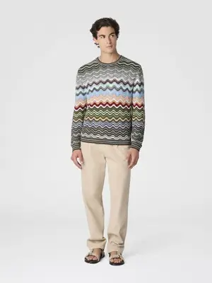 Missoni Crew-neck Chevron Pullover - Multicoloured