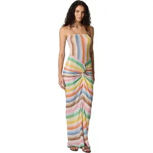 Missoni Strapless Cover-up Dress With Zigzag Motif - Multicoloured