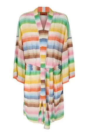 Missoni Short Cover-up With Dégradé Zigzag Pattern - Multicoloured