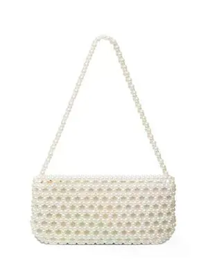 0711 TBILISI May Beaded Shoulder Bag - Neutrals