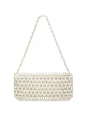 0711 TBILISI May Beaded Shoulder Bag - Neutrals