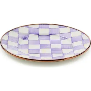 MACKENZIE-CHILDS Check Salad/dessert Plate - Violet