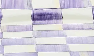 MACKENZIE-CHILDS Check Pedestal Platter - Violet