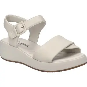 Josef Seibel Ankle Strap Platform Wedge Sandals - Biscuit